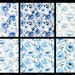 Watercolor Blue Peony Digital Paper, Seamless Floral Textures (digital ...