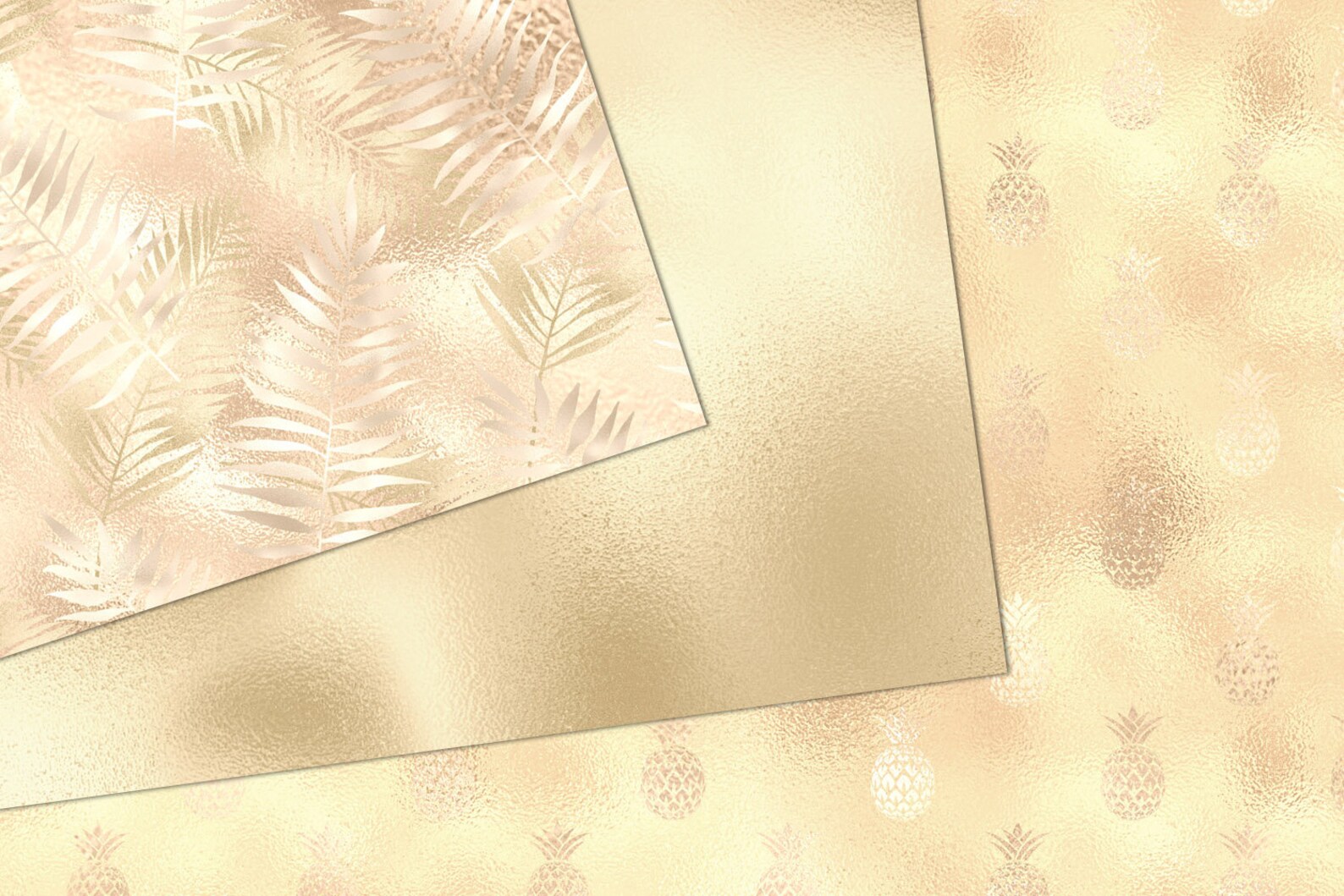 Soft Gold Digital Paper Seamless Gold Foil Textures Instant | Etsy