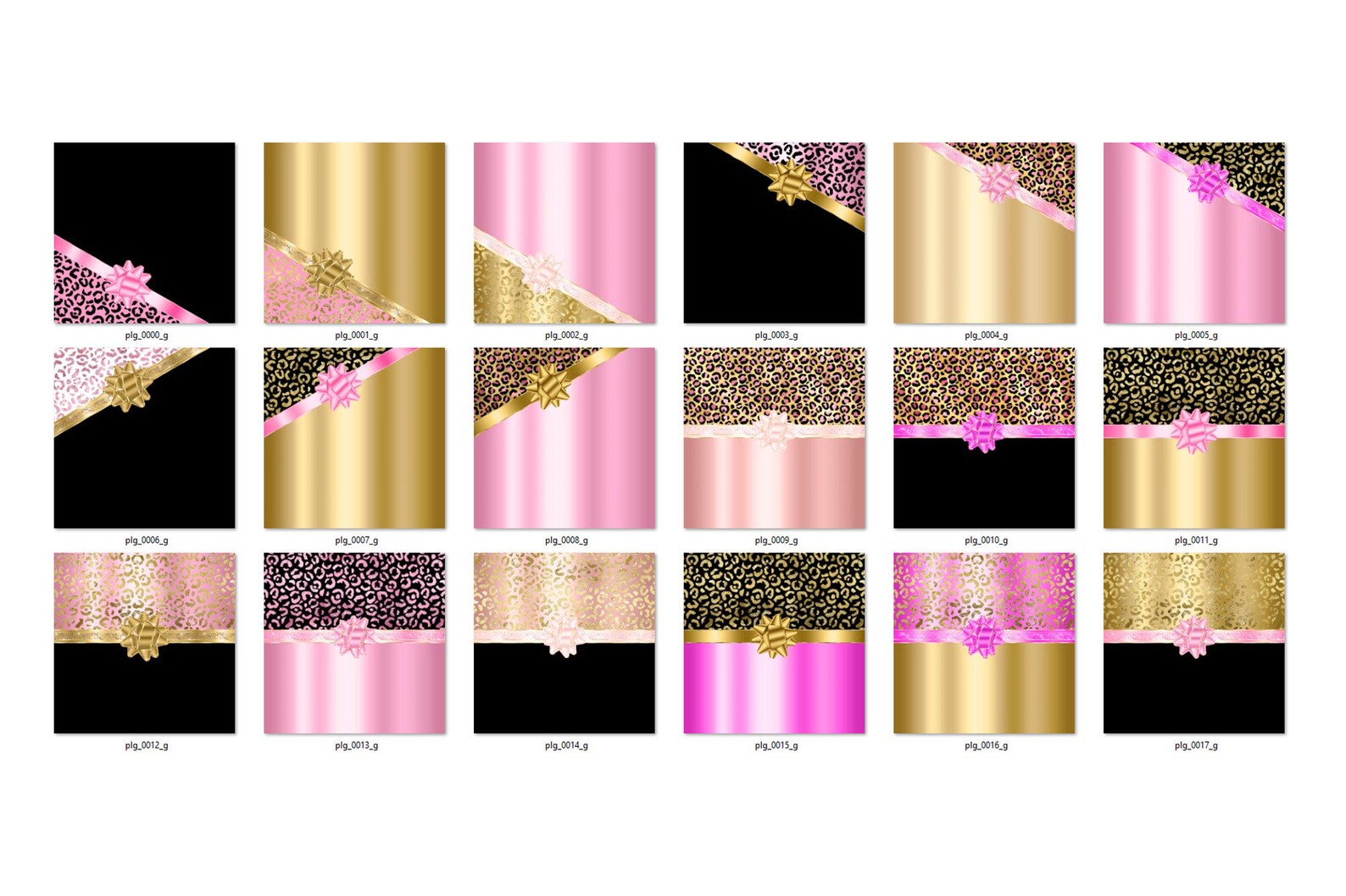 Pink Leopard Gift Backgrounds Digital Paper With Hot Pink - Etsy