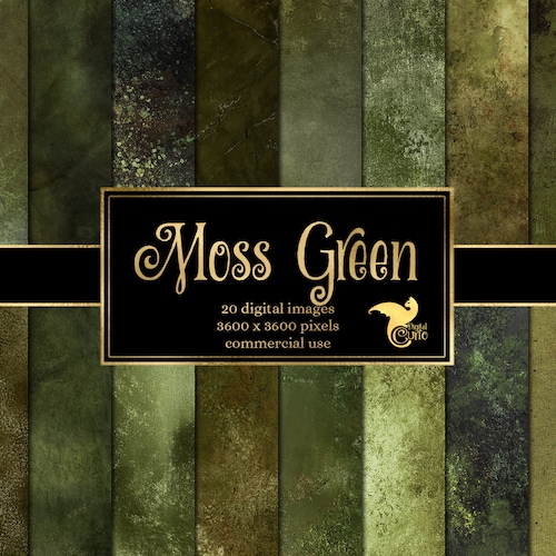 Forest Green Digital Paper Green Textures Distressed - Etsy