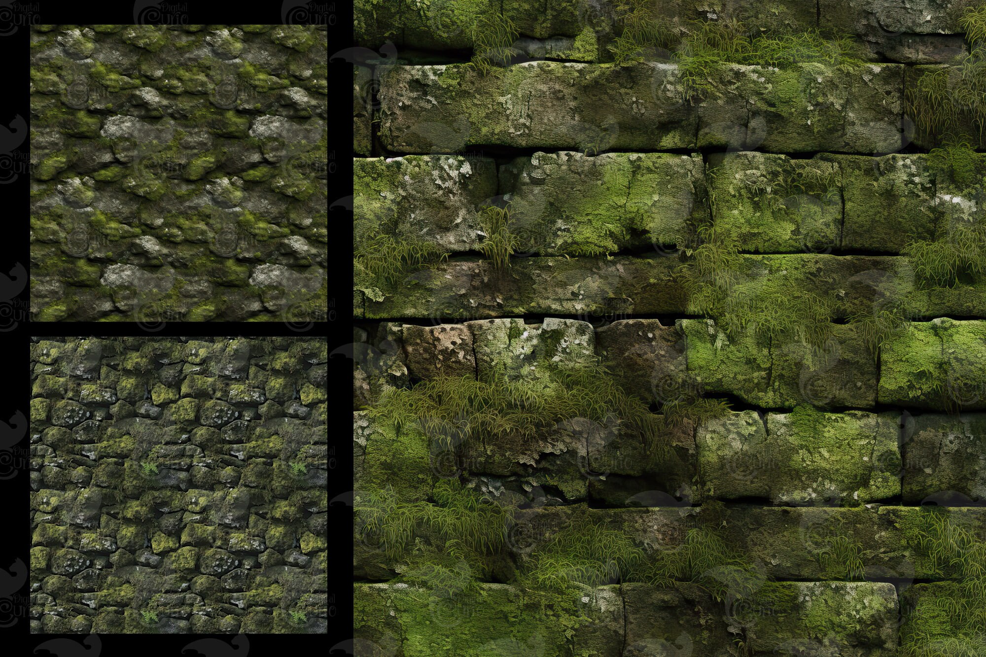 Moss Wall Texture Seamless
