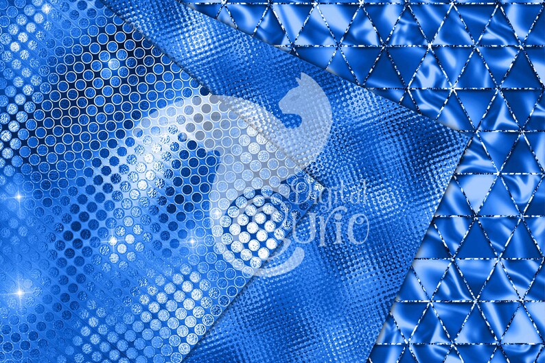 Royal Blue Digital Paper, Glitter, Sequin Textures (digital Download ...