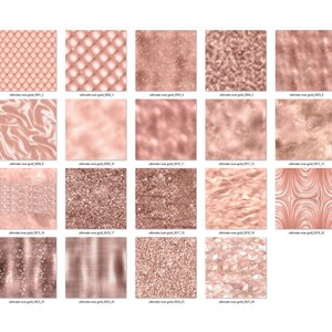 Ultimate Rose Gold Textures - Seamless Digital Paper Metallic Textures ...