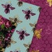 Lovely Bee Digital Paper, Gold Bee Clipart, Seamless Patterns, Burgundy ...