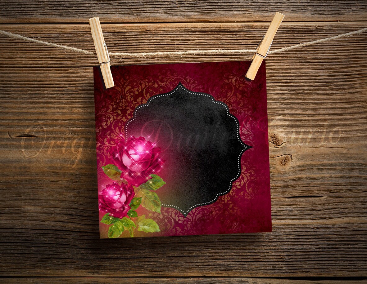 Magic Flower Backgrounds Flower Digital Paper Enchanted - Etsy