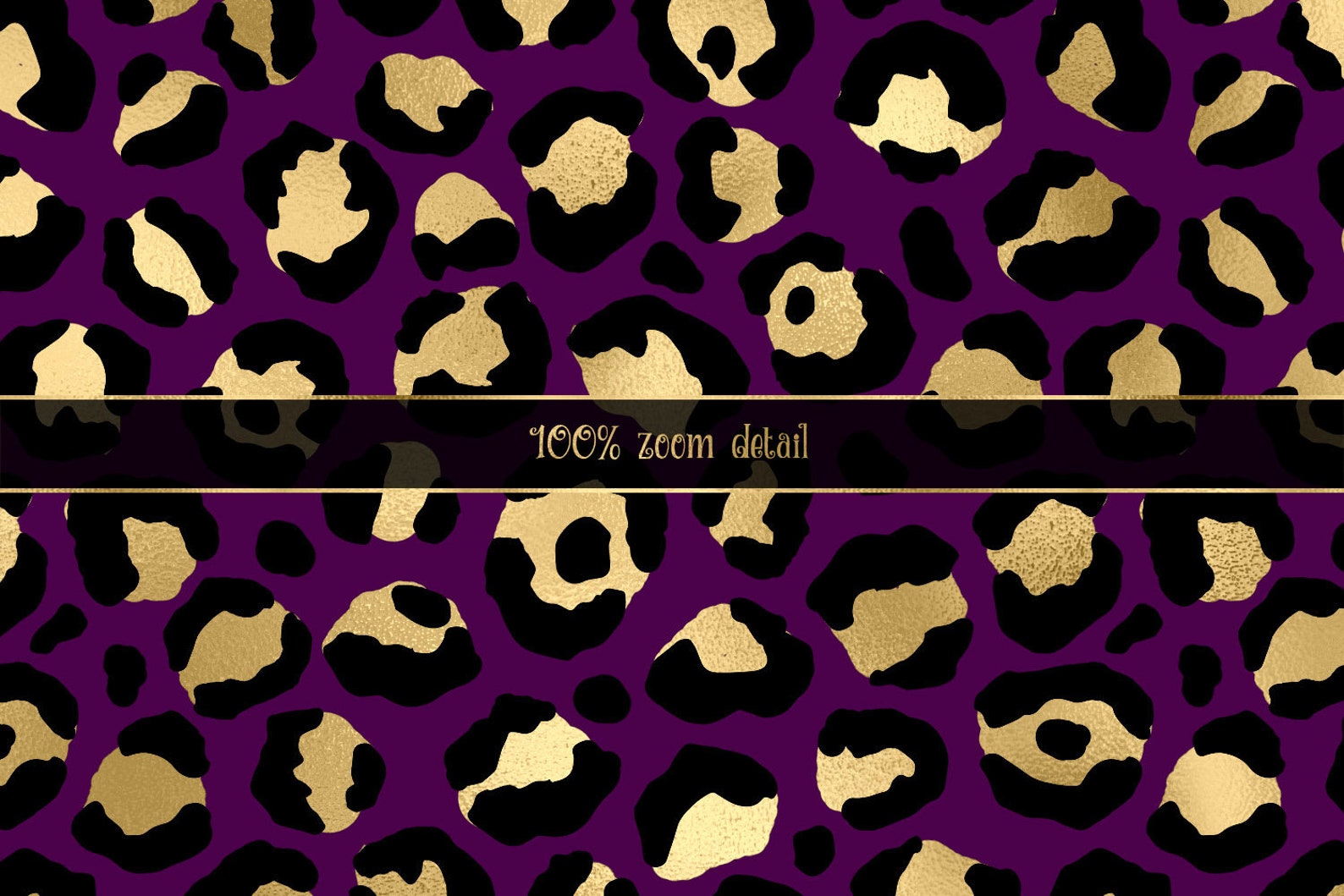 Purple and Gold Leopard Digital Paper Seamless Leopard Spot | Etsy UK