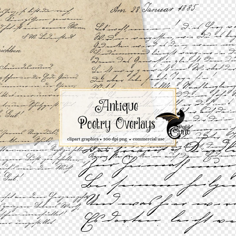 Antique Handwritten Poem - Etsy UK