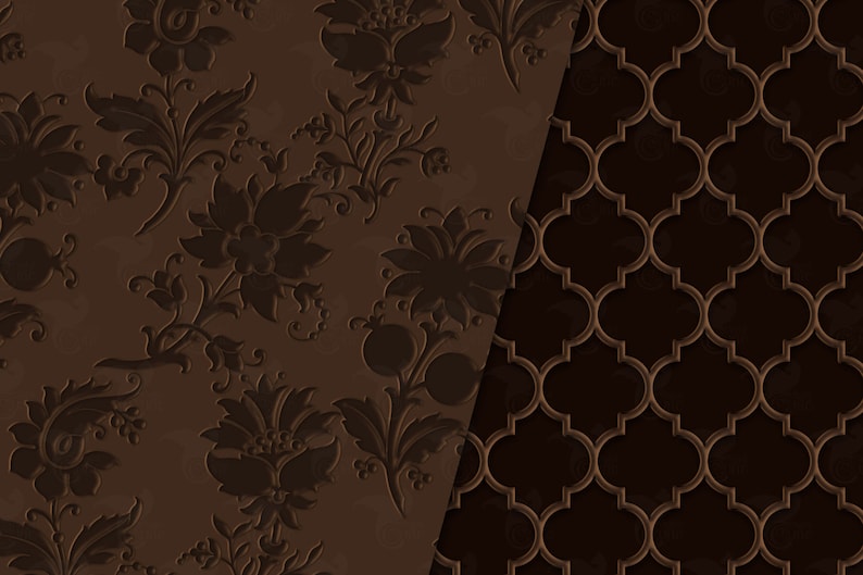Chocolate Textures Digital Paper - Seamless Printable Scrapbook Paper ...