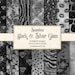 Black and Silver Glam Digital Paper, Glitter Textures (seamless) - Etsy
