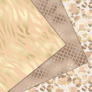 Shimmer Animal Print Digital Paper, Seamless Animal Skin Patterns With ...