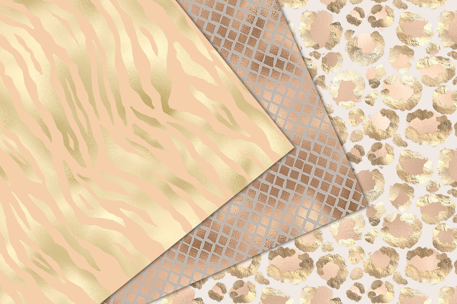 Shimmer Animal Print Digital Paper Seamless Animal Skin | Etsy