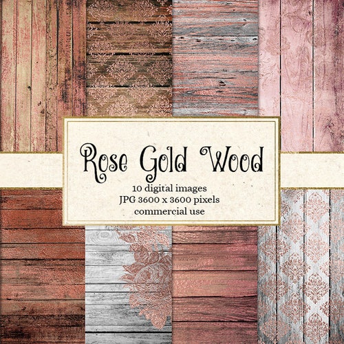 Rustic Gold Wood Digital Paper Backgrounds Gold Paint Wood - Etsy