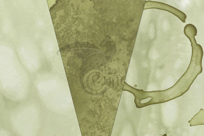 Green Tea Stain Textures - Digital Paper for Instant Download ...