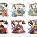Watercolor Antique Telephones Clipart – Floral Shabby Phone PNG ...