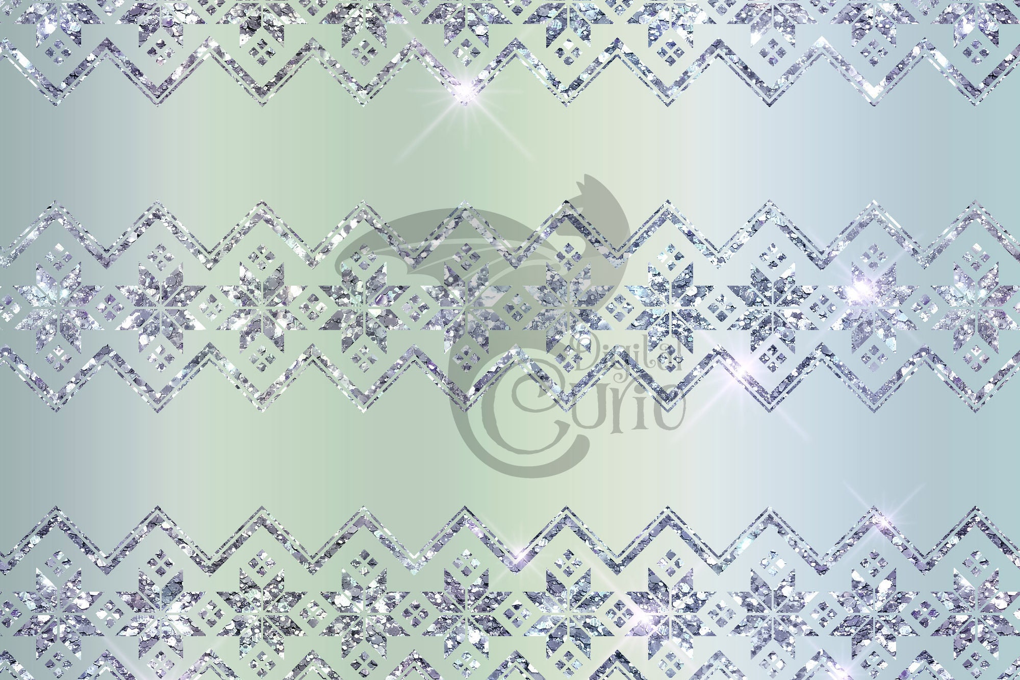 Diamond Winter Digital Paper Seamless Snowflake Glitter Glam - Etsy