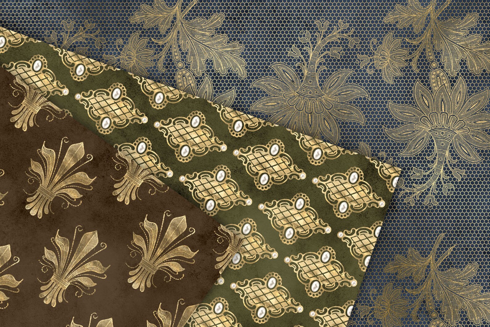 Victorian Distressed Gold Digital Paper Ornate Seamless - Etsy