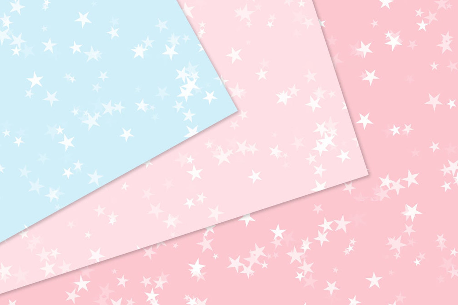 Pastel Stars Digital Paper Star Digital Paper Starry Sky | Etsy