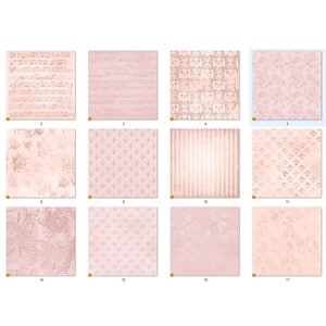 Vintage Blush Digital Paper, Rustic Blush Pink Textures, Distressed ...