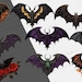 Embroidered Bats Clipart Halloween Cute Embroidery Vampire Bats PNG ...