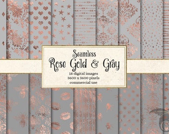 Foil Hearts Seamless Patterns - Etsy