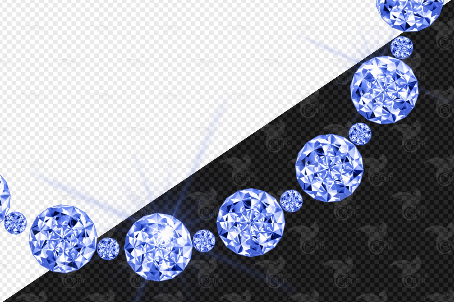 Sapphire Frames Clipart Glam Wedding Bling Frame Clip Art Png - Etsy