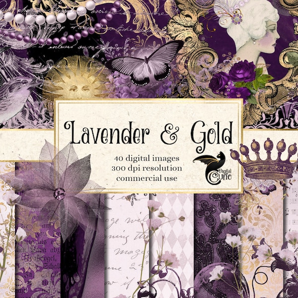 Lavender and Gold - Etsy