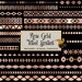 Rose Gold Tribal Borders Clipart - Etsy