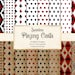 Playing Cards Digital Paper Seamless Card Patterns With | Etsy