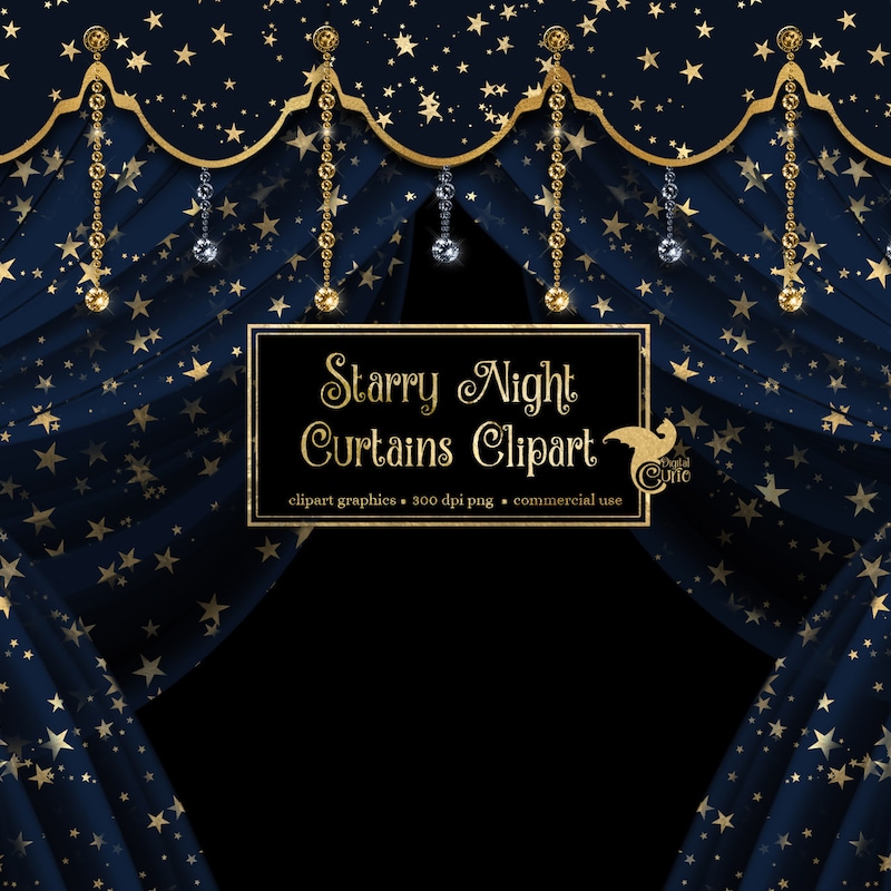 Stars Curtains - Etsy