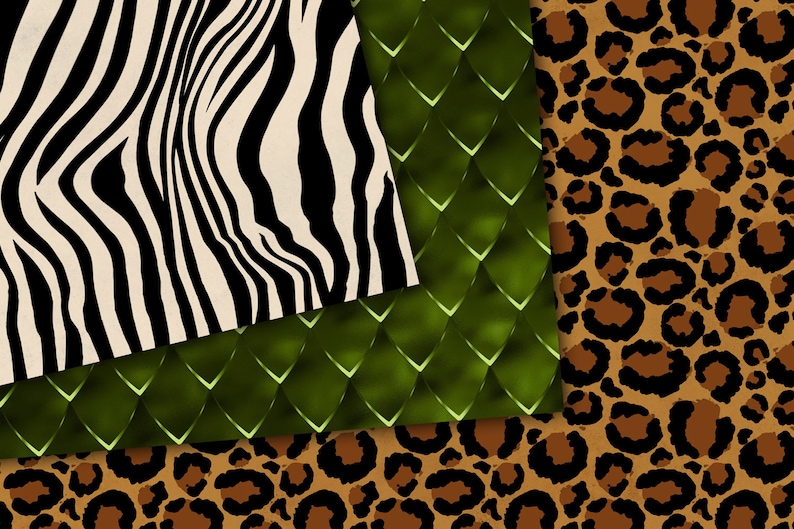 Classic Animal Print Digital Paper Seamless Animal Skin - Etsy Canada