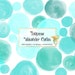 Turquoise Watercolor Circles Clipart, Teal Aqua Blobs (digital PNG) - Etsy