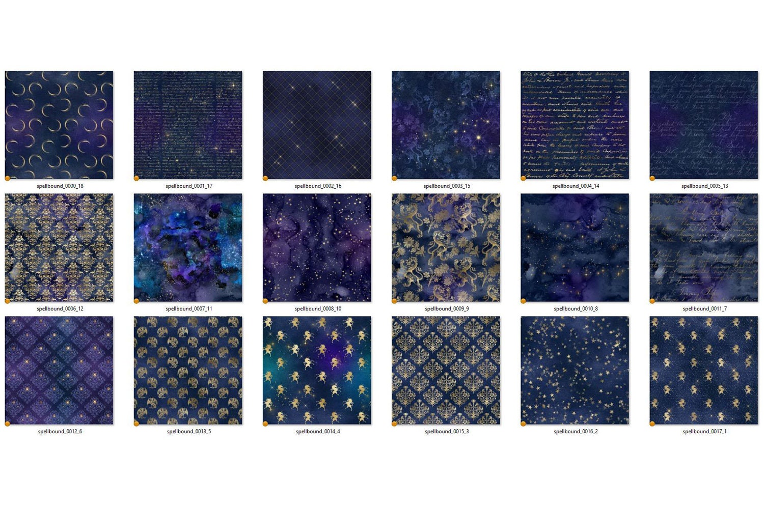 Fantasy Digital Paper, Gold Star Galaxy Textures (digital Download) - Etsy