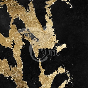 Black and Gold Foil Flake Textures - Printable Foil Backgrounds and ...