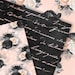 Peach and Black Floral Digital Paper Shabby Black and Blush - Etsy