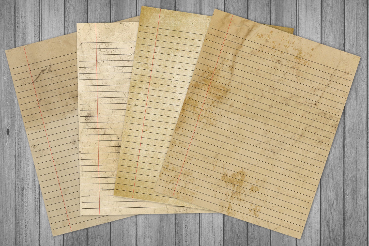 Distressed Writing Paper notebook digital paper grunge junk | Etsy