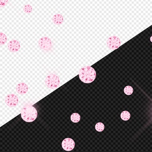 Pink Diamond Confetti Overlays, Digital Diamond Clip Art Png Rhinestone ...