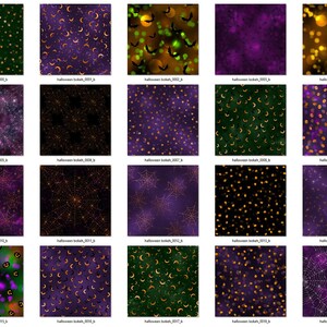Seamless Halloween Bokeh Digital Paper - Printable Halloween Patterns ...