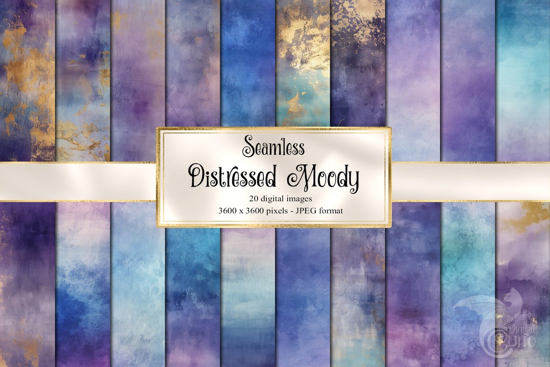 Distressed Moody Digital Paper, Seamless Textured Digital Paper, Rustic ...