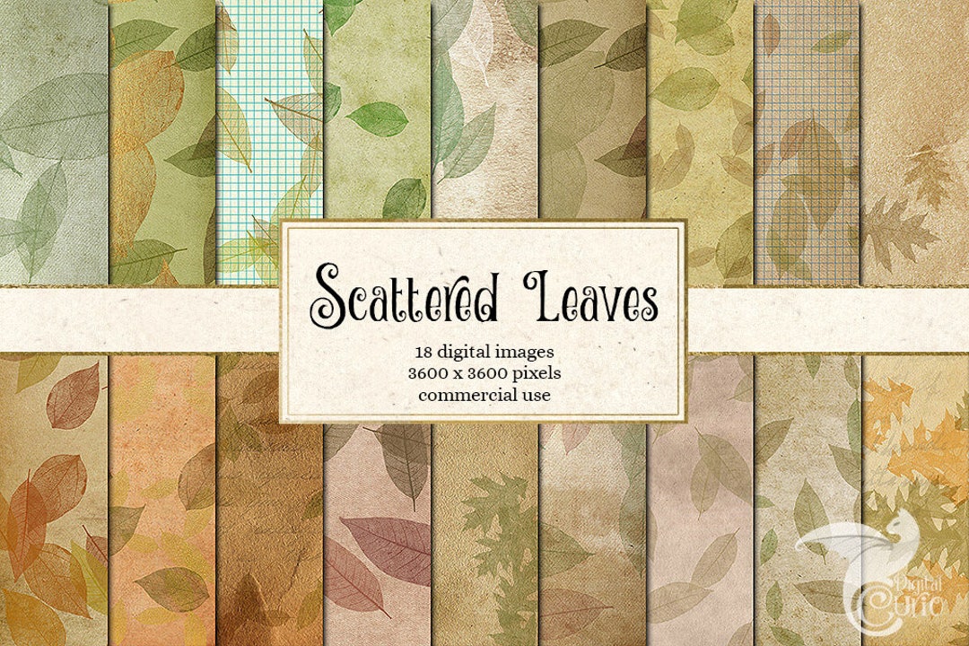 Autumn Leaf Digital Paper, Scrapbook Backgrounds (digital Download) - Etsy