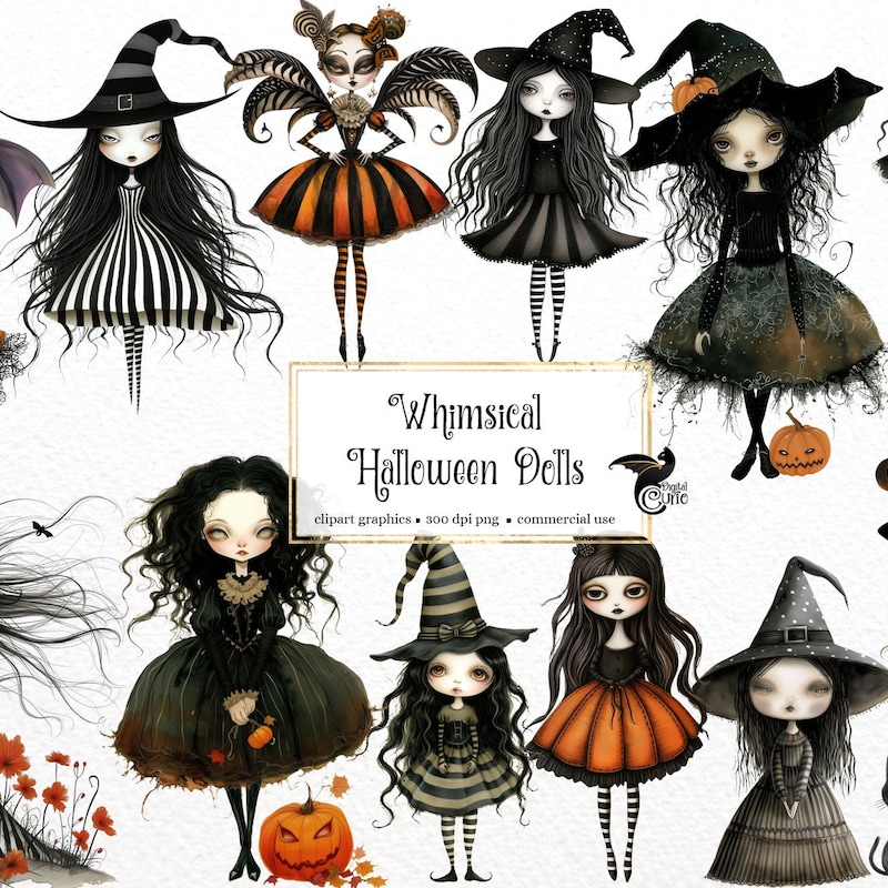 Cute Fairy Witch Clip Art - Etsy