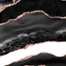 Black and Rose Gold Agate Borders, Digital Watercolor Geode PNG ...