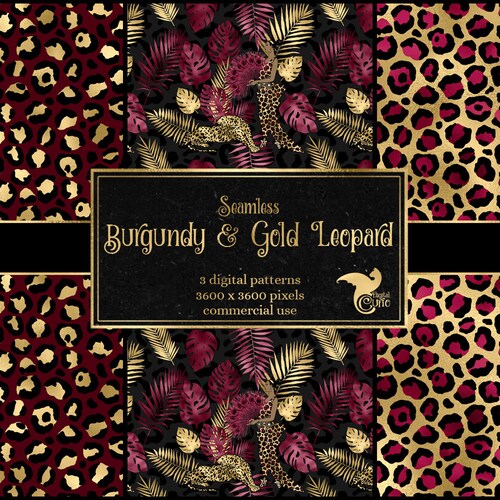 Pink and Gold Leopard Digital Paper Seamless Leopard Spot - Etsy UK