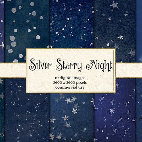 Pastel Stars Digital Paper Star Digital Paper Starry Sky | Etsy