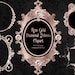 Rose Gold Diamond Frames Clipart, Antique Wedding Frames (PNG, Digital ...