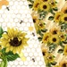 Sunflower Bees Digital Paper – Seamless Honeycomb Patterns (digital ...