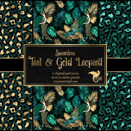 INSTANT DOWNLOAD: Leopard Print Digital Paper Scrapbook | Etsy