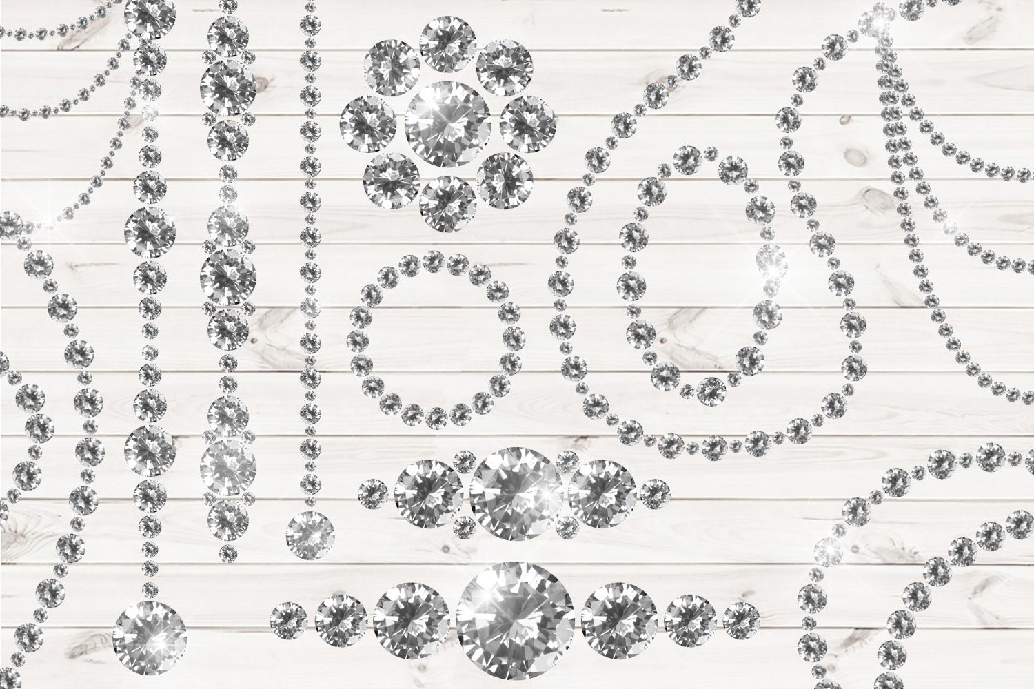 16 PNG Transparent Images High Resolution Luxury Diamonds & Pearls Rose ...