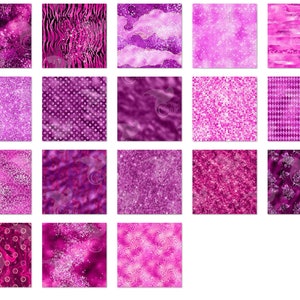 Magenta Shimmer Digital Paper – Glitter Foil Textures (seamless ...
