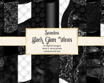 Black Digital Paper | Etsy