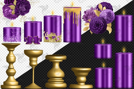 Hermosas Velas Moradas